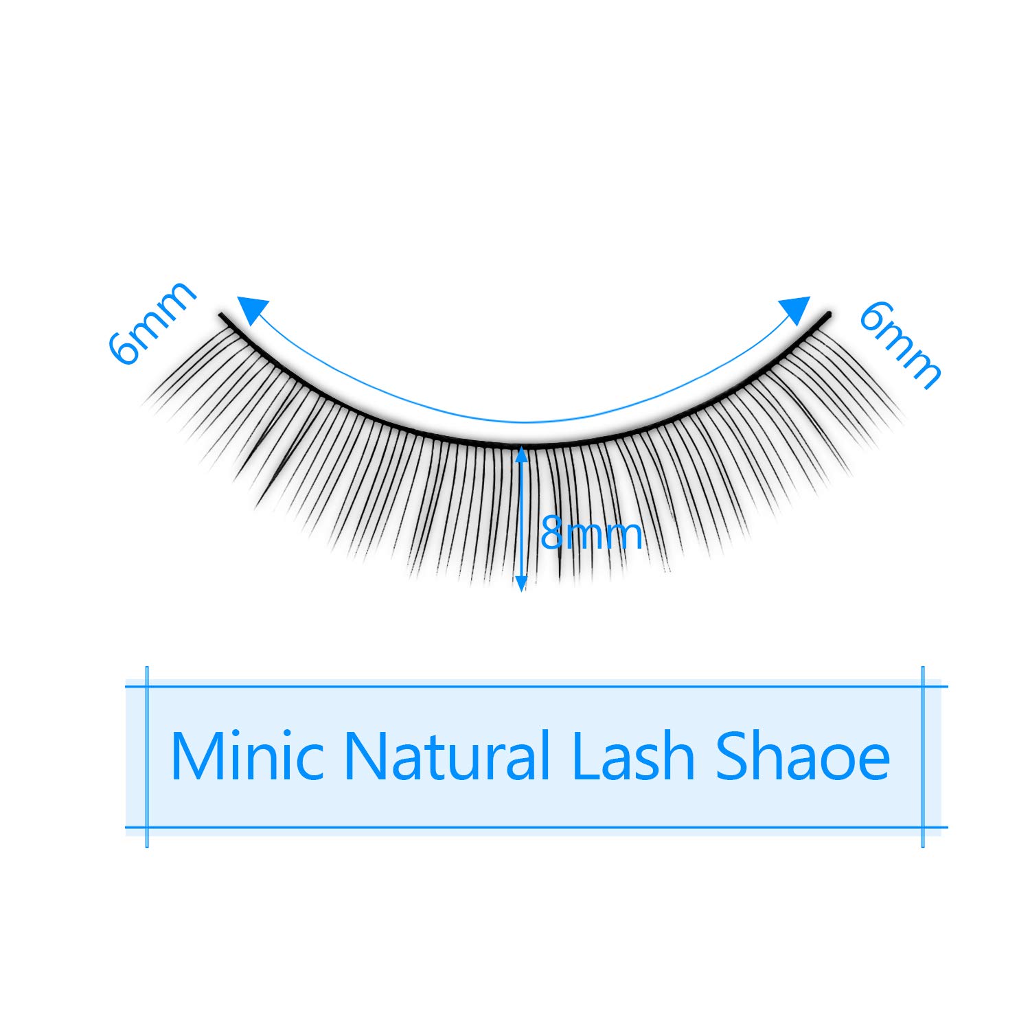Fenshine 20 Paris Practice Eyelashes for Lash Extensions Supplies,Training Lashes Self-Adhesive Practice Lashes for Training Eyelash Extension Makeup Beginnersā¦