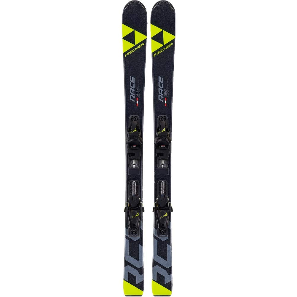 Fischer RC4 Race Jr. 4 Kids Skis with FJ4 GW AC SLR 80 Bindings 2020-100cm
