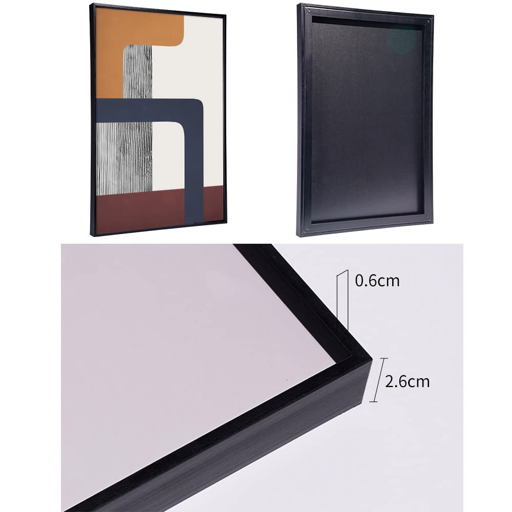 FCHUI Framed Canvas Wall Art Set, Minimalism Abstract Oil Painting Photo Modern Posters Prints Ready to Decor Hanging Living Room Bedroom Bathroom Office Home Wall Decor