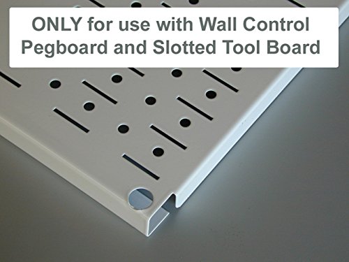 Wall Control Pegboard Screwdriver Holder Bracket Slotted Metal Pegboard Accessory Pegboard and Slotted Tool Board – Blue