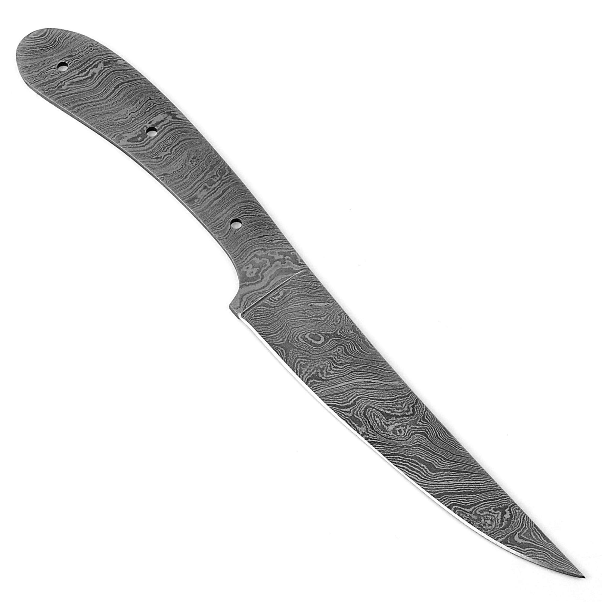Fish Fillet Blank Blade 11.00" Damascus Steel Hand Forged Hunting Knife Making Supplies AB87