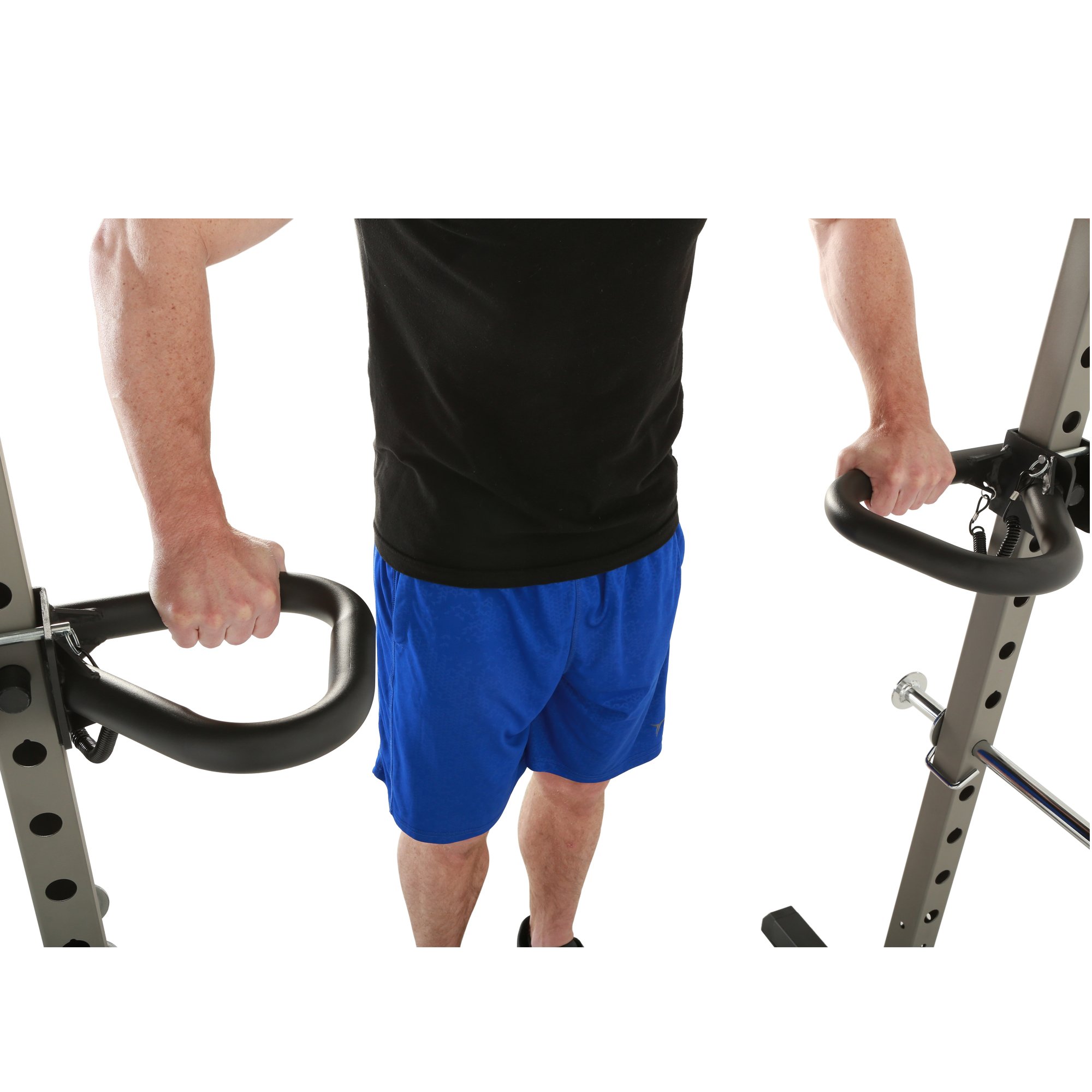 Fitness Reality Multi Grip Set of 2, Dip Bar Attachments for 2" x 2" Tube Power Cage