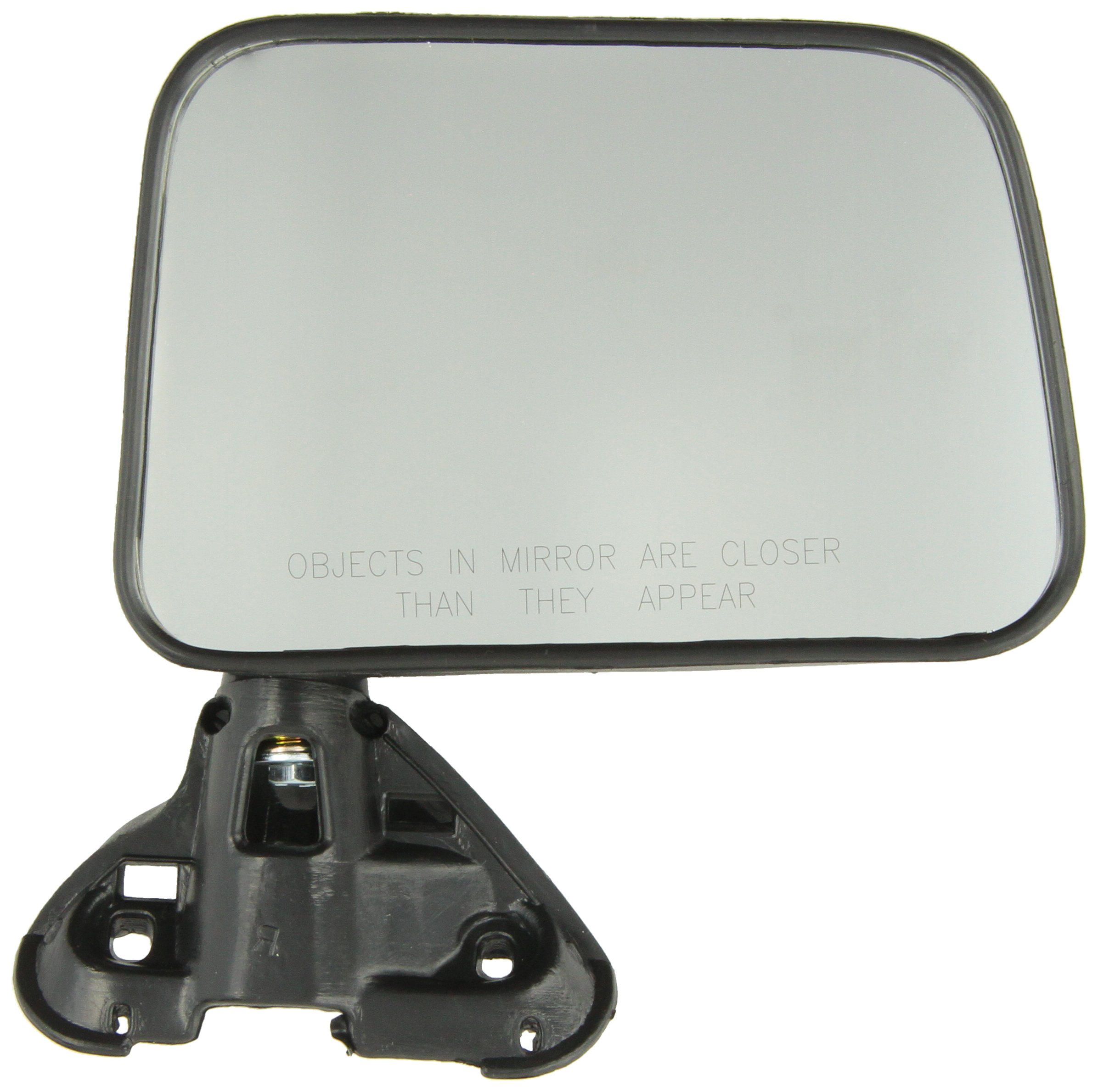 Fit System Passenger Side Mirror for Toyota Pick-Up door Mount, black, foldaway, Manual