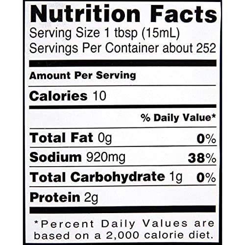 Kikkoman - Traditionally Brewed Soy Sauce, Organic Soy Sauce, All Purpose Seasoning, No Added Preservatives - 1 Gallon (Pack of 1)