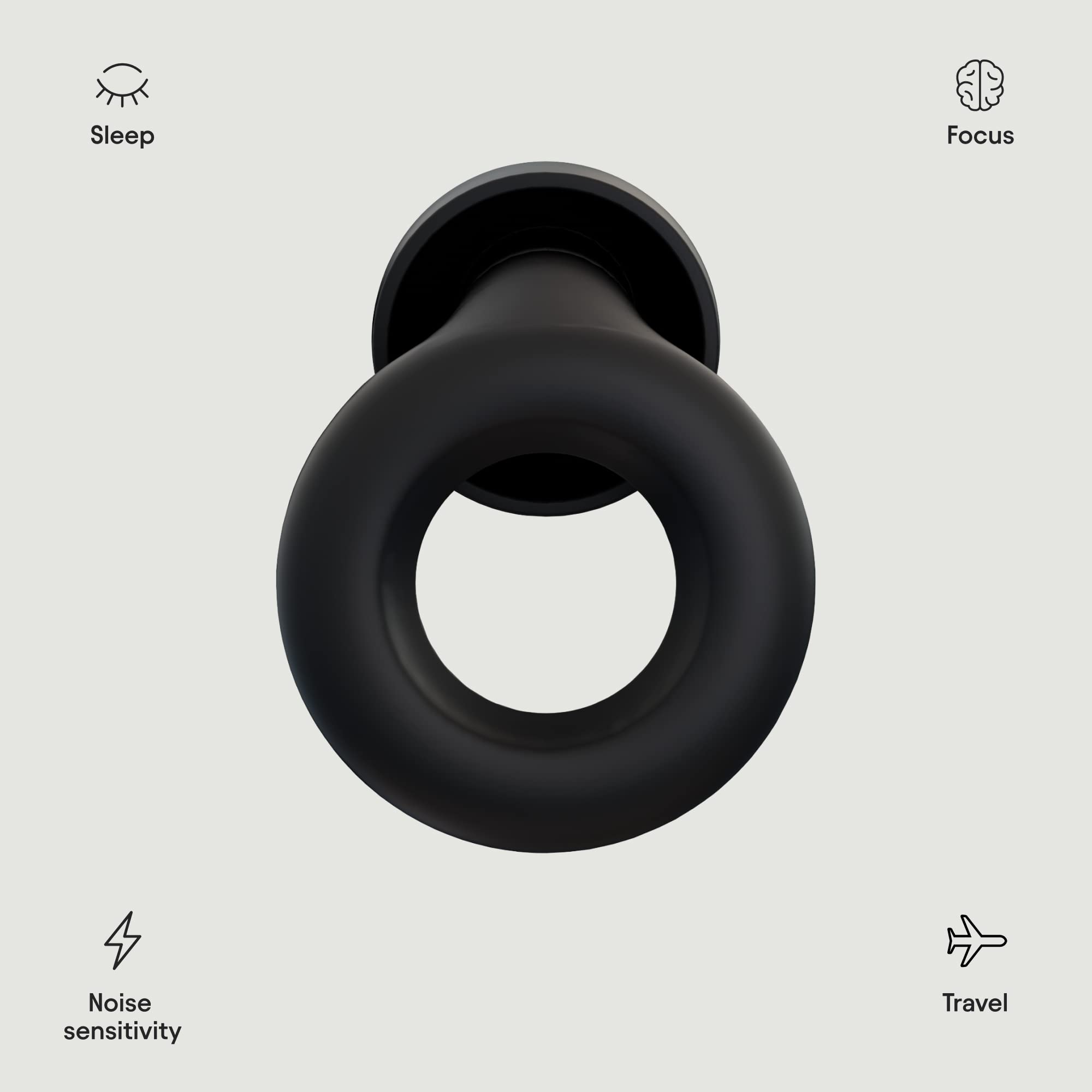 Loop Quiet Earplugs - Soft Silicone, Reusable, Noise Reduction - 8 Tips, 26dB NRR 14 - For Sleep, Noise Sensitivity