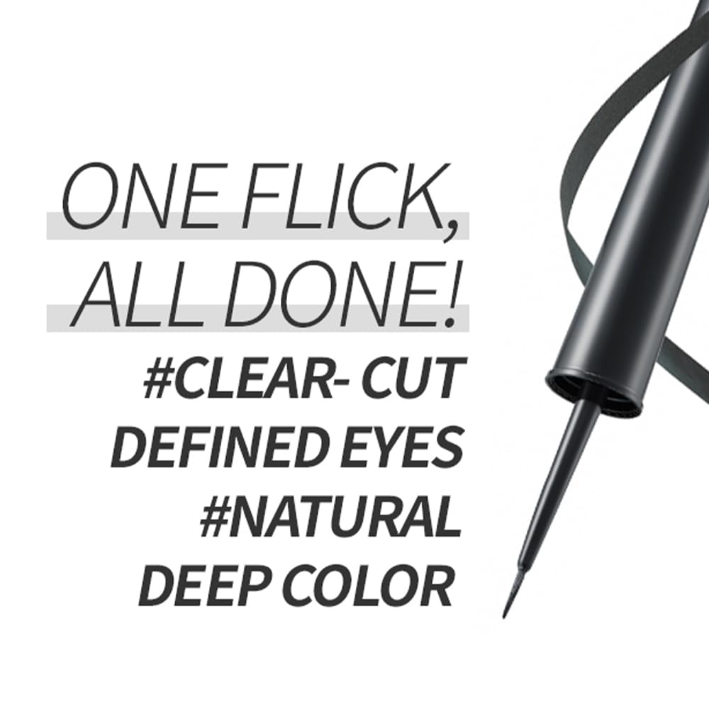 ETUDE OH M'EYE LINE NEW 5ml, Intense Precision Liquid Eyeliner, Vivid, Deep Color, Smudge Proof, Long Lasting, Korean Makeup, Kbeauty, 1 Piece
