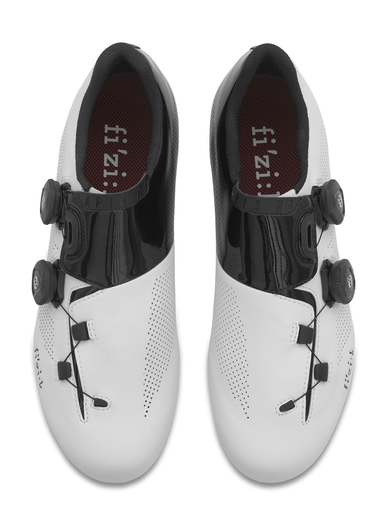 Fizik R3 ARIA Shoes, White/Black, Size 44