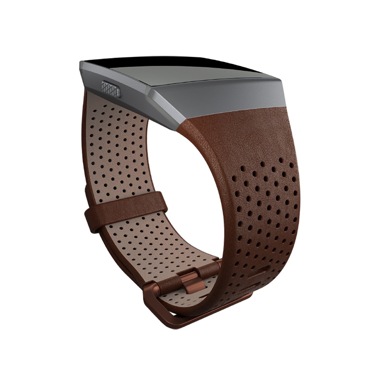 Fitbit Ionic Perforated Leather Accessory Band, Cognac, Small