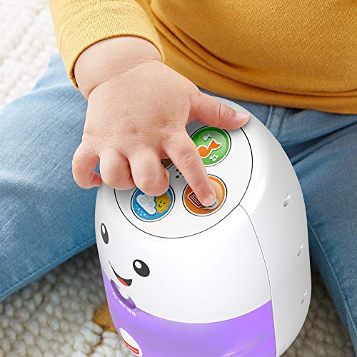 Fisher-Price Laugh & Learn Babble & Wobble Hub, Interactive Pretend hub Toy with Music, Lights and Learning Content for Baby and Toddler Ages 9-36 Months