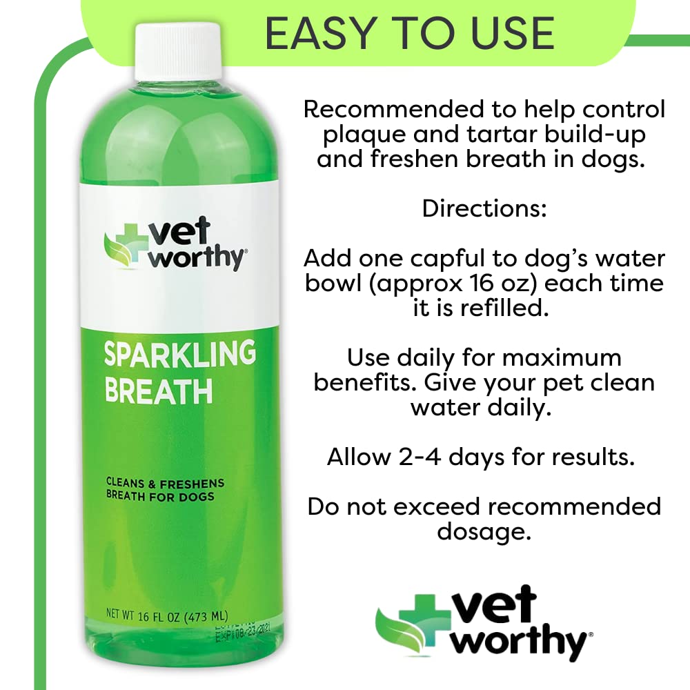 Vet Worthy Sparkling Breath for Dogs (16 oz)
