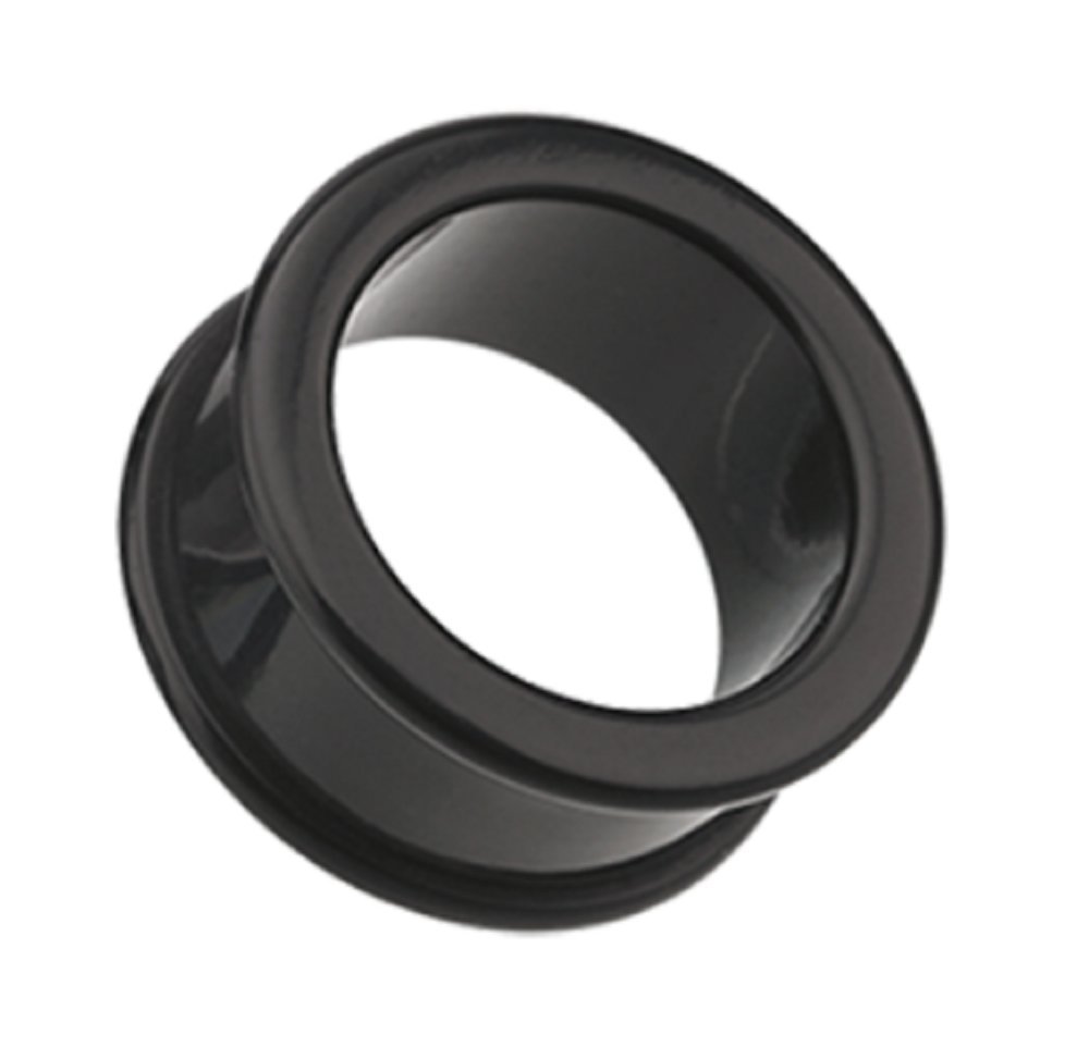 Flexible Silicone Double Flared Ear Gauge Freedom Fashion Tunnel Plug (Sold by Pair) (7/16", White)
