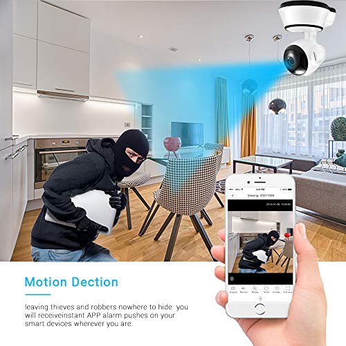 Qiocobo Smart pet Camera for Dog Cat,2 Way Audio Voice Interaction, pet Monitor Detection Alarm, Night Vision Security Camera, Picture Alarm Push