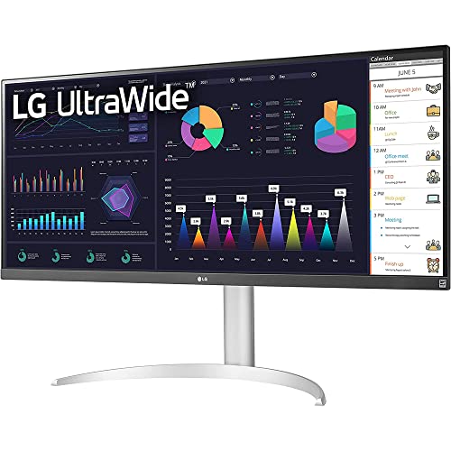 LG 34WQ650-W 34 inch 21:9 UltraWide Full HD 2560 x 1080 100Hz IPS Monitor 2 Pack Bundle with 2 YR CPS Enhanced Protection Pack