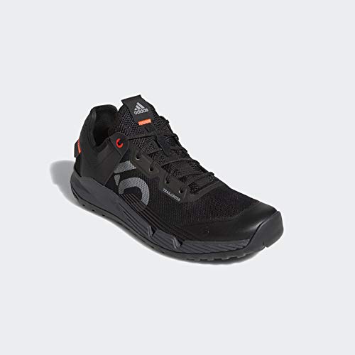 Five Ten Men's Trailcross Lt Mountain Bike Shoe, Feather Grey/Core Black/Signal Coral - 9