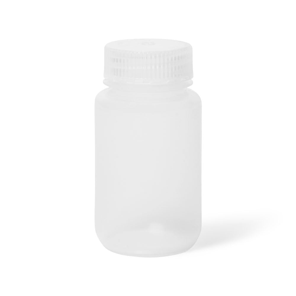 United Scientific® Unistore⢠33307 | Laboratory Grade Polypropylene Wide Mouth Reagent Bottle | Designed for Laboratories, Classrooms, or Storage at Home | 125mL (4oz) Capacity | Pack of 12, Clear