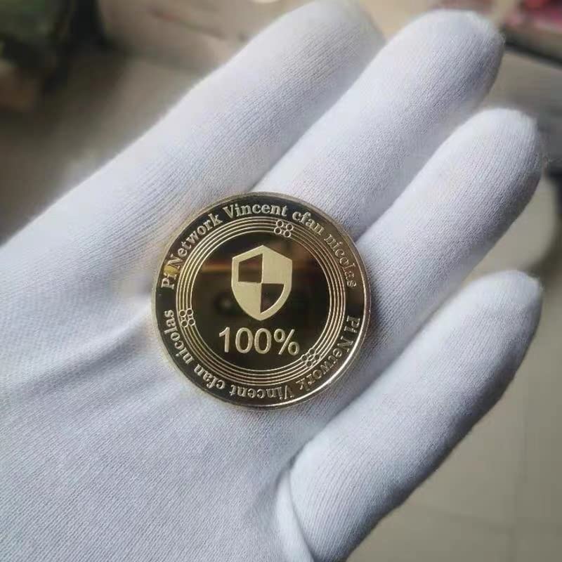 Pi Coin-Pi Network Crypto, Made of Brass, Physical Tangible Symbolic Memorabilia. (6)