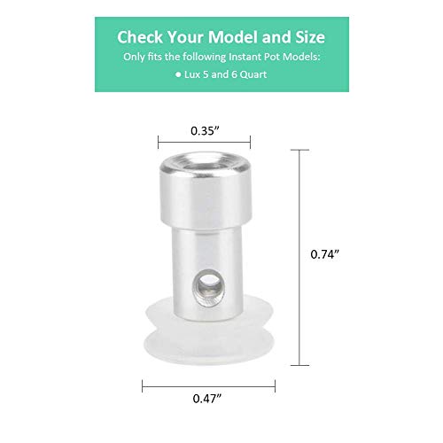 Float Valve Replacement for Instant Pot Lux 5, 6 Quart Qt, Replacement Float Valve Seal Parts with 3 Sealer Gasket