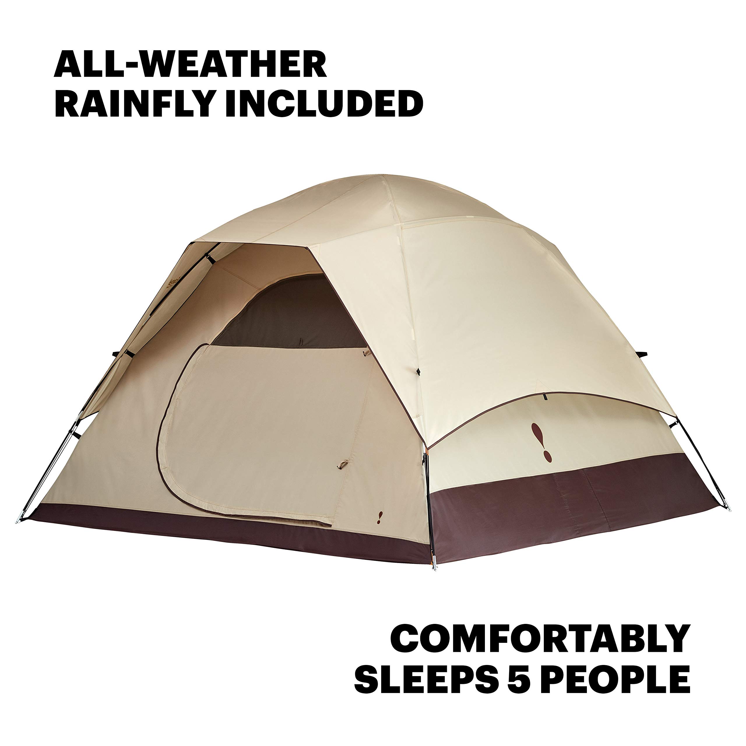 Eureka! Tetragon HD 5 Person, 3-Season Waterproof Camping Tent