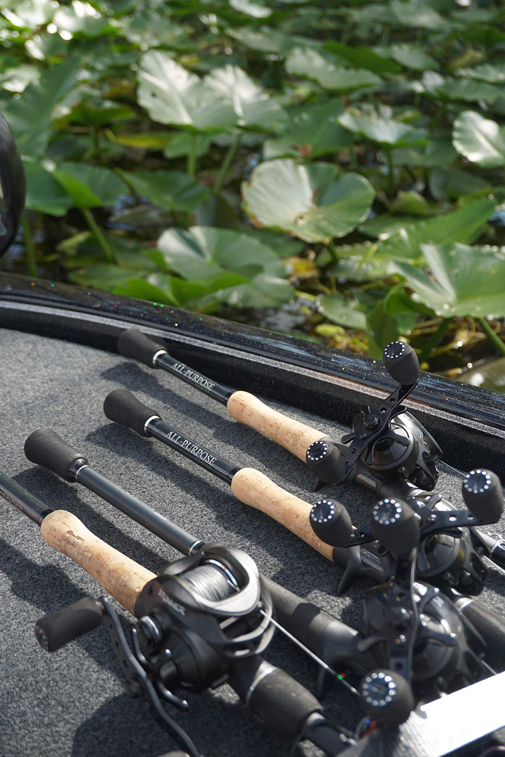 Fitzgerald Fishing All Purpose Series 7'6" Medium - Spinning Graphite Rod - Designed for Bass Fishing and Inshore Fishing