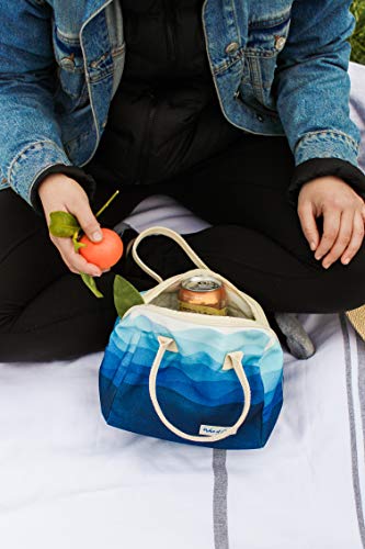 Waves of Change Insulated Recycled Plastic, Medium Lunch Bag-8 Can Capacity