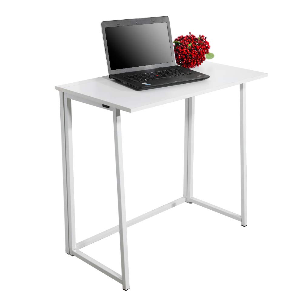 Flymatic White Collapsible Desk - Modern Design Meets Functionality