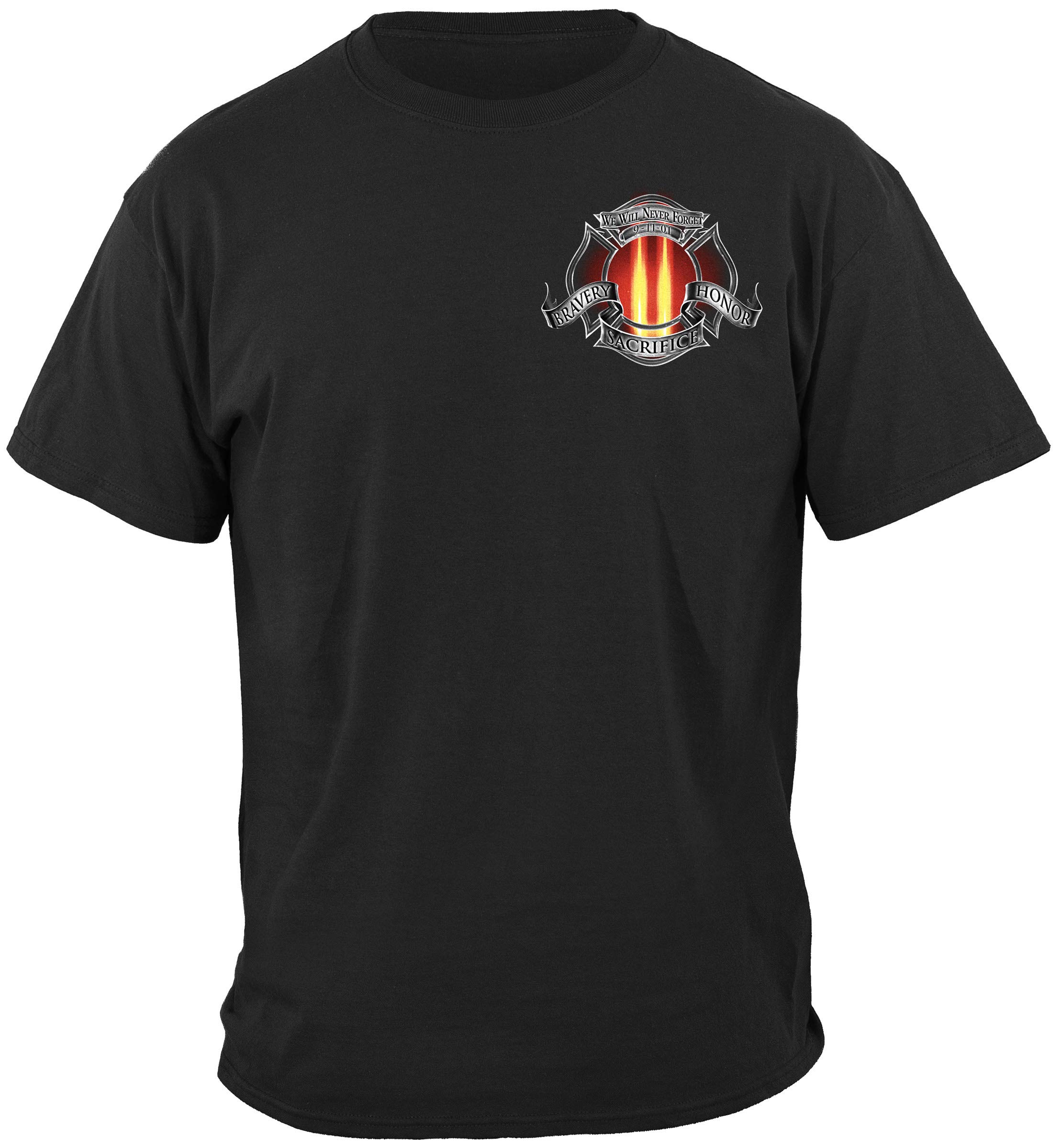 fire fighter accessory | Red Tribute High Honor Firefighter Shirt ADD135-FF2090XXL