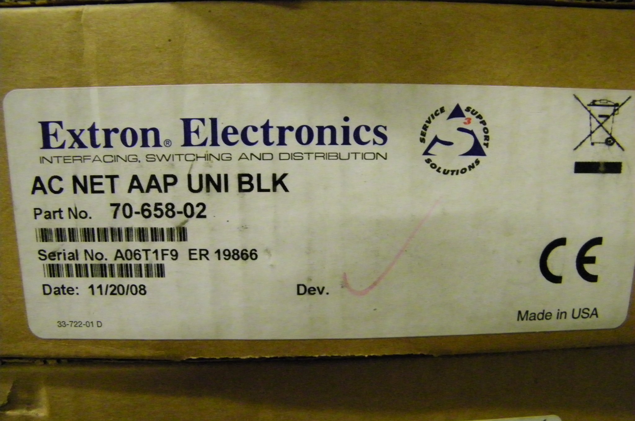 Extron AC NET AAP UNI BLK