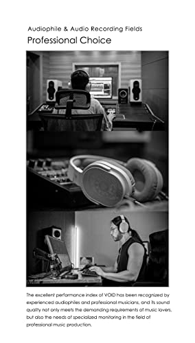 Moondrop Void 50mm High-Performance Dynamic Driver Dual 3.5mm Connector Composite Diaphragm Open-Back Monitor Headphone