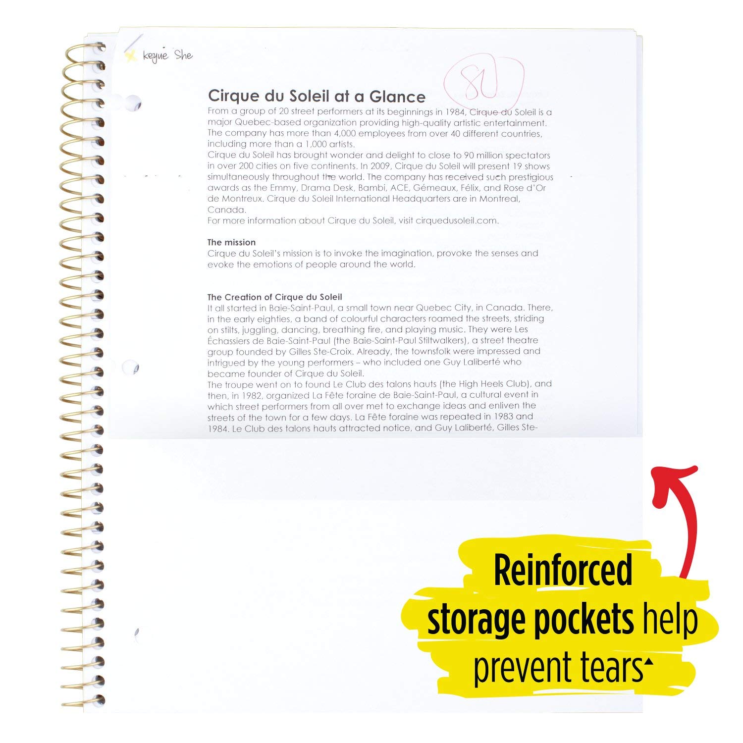 Five Star Style Spiral Notebooks + Study App, 3 Pack, 1 Subject, College Ruled Paper, 11" x 8-1/2", 100 Sheets, 1 Count (820000F)