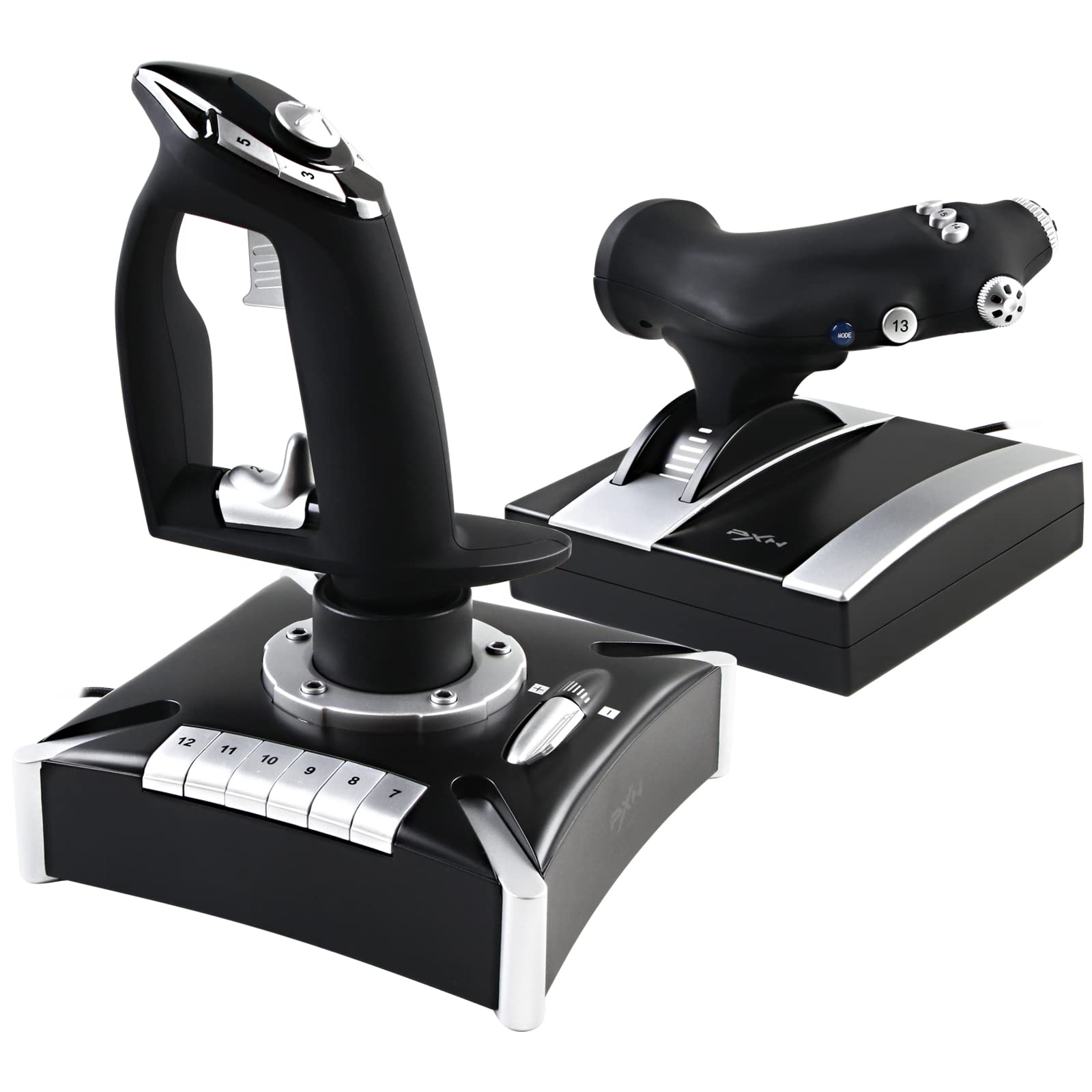 Flight Simulator, PXN 2119Pro Flight Stick, Flight Joystick with Custom Button & Vibration Function, Suitable for PS4 / Xbox One/PC Windows 2000/XP/7/8/10(NOT Support Mac 、Xbox Series S/X、PS5)