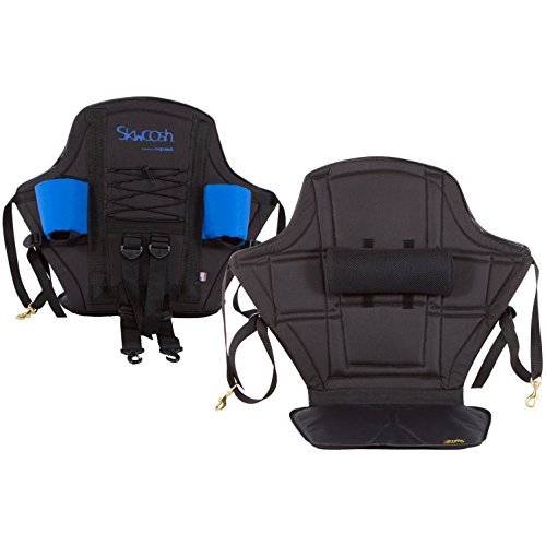 Expedition Kayak Seat 20" High Back Support with Lumbar Roll and nylon gel seat bottom for kayaking comfort