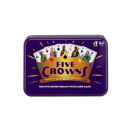 Five Crowns Collectible Tin β Rummy-style Card Games β Game Night Favorite For Adults, Families, and Kids β For Ages 8 and Up