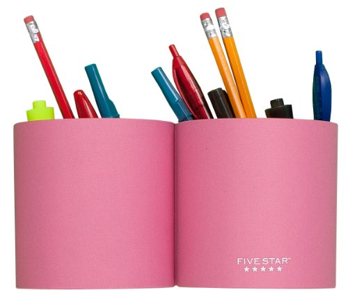 Five Star Magentic Pencil Cup, Split, Pink (72256)