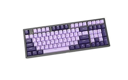 FIRSTBLOOD ONLY GAME. B16 Lilac Mechanical Gaming Keyboard - Cherry Red Switch - 96 Keys Layout - PBT Keycaps - White Backlit - Purple