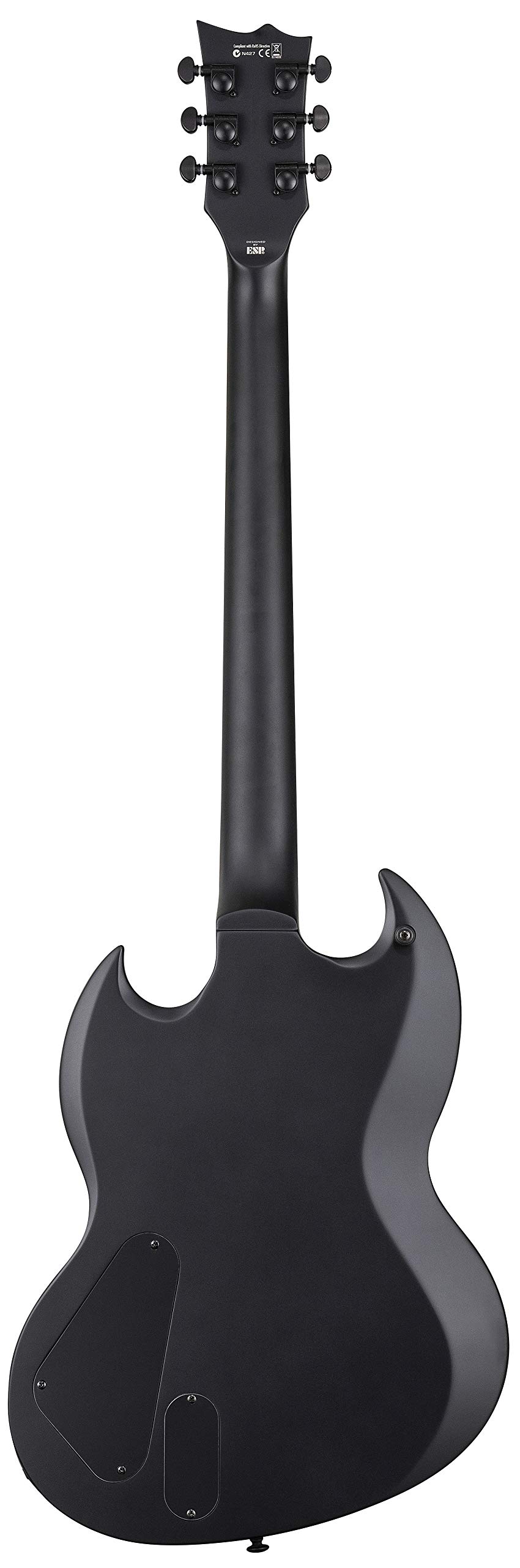 ESP LTD Viper-400 Baritone Electric Guitar, Black Satin