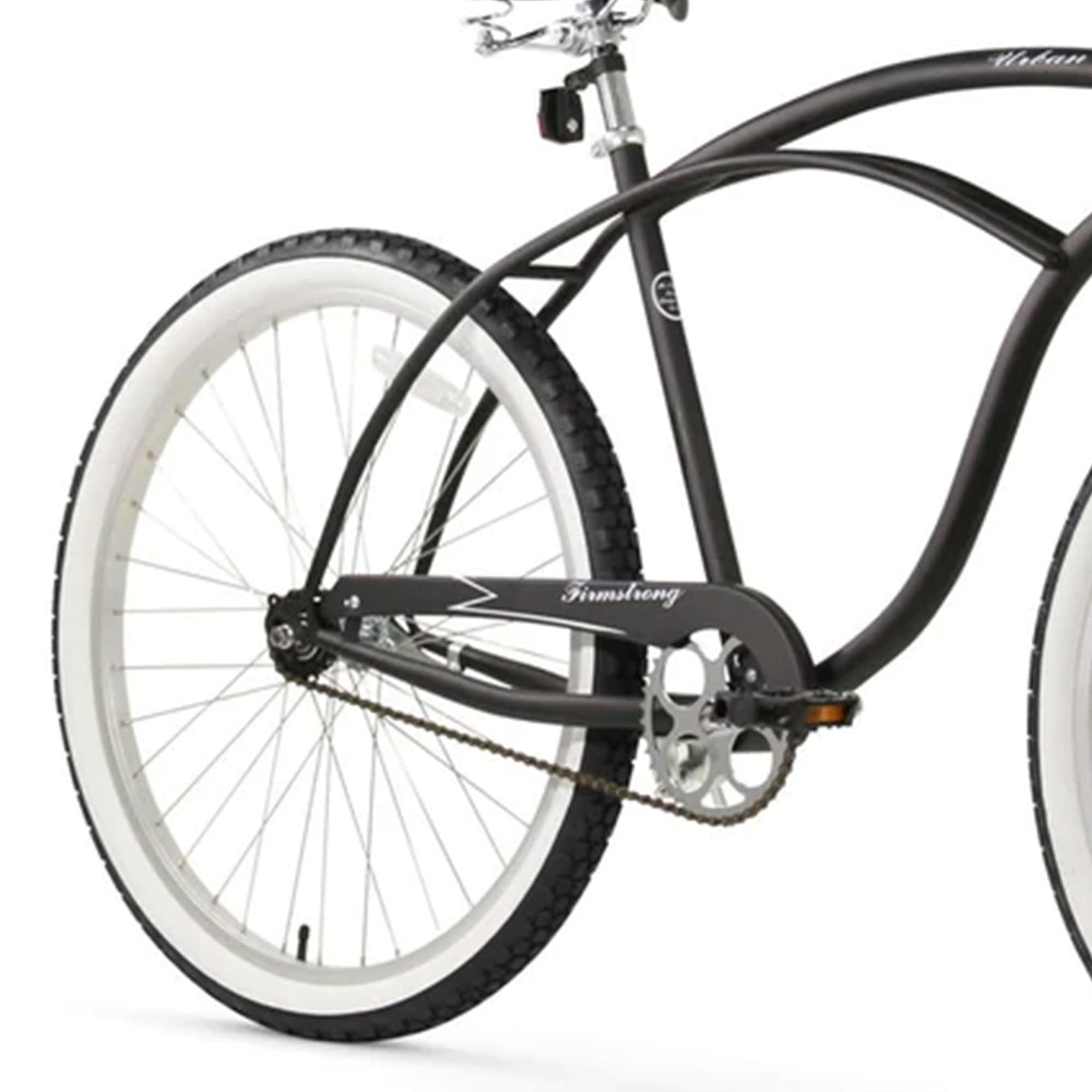 Firmstrong Urban Men's Beach Cruiser Bike, Single Speed Bicycle, 26 Inch Wheels, Matte Black