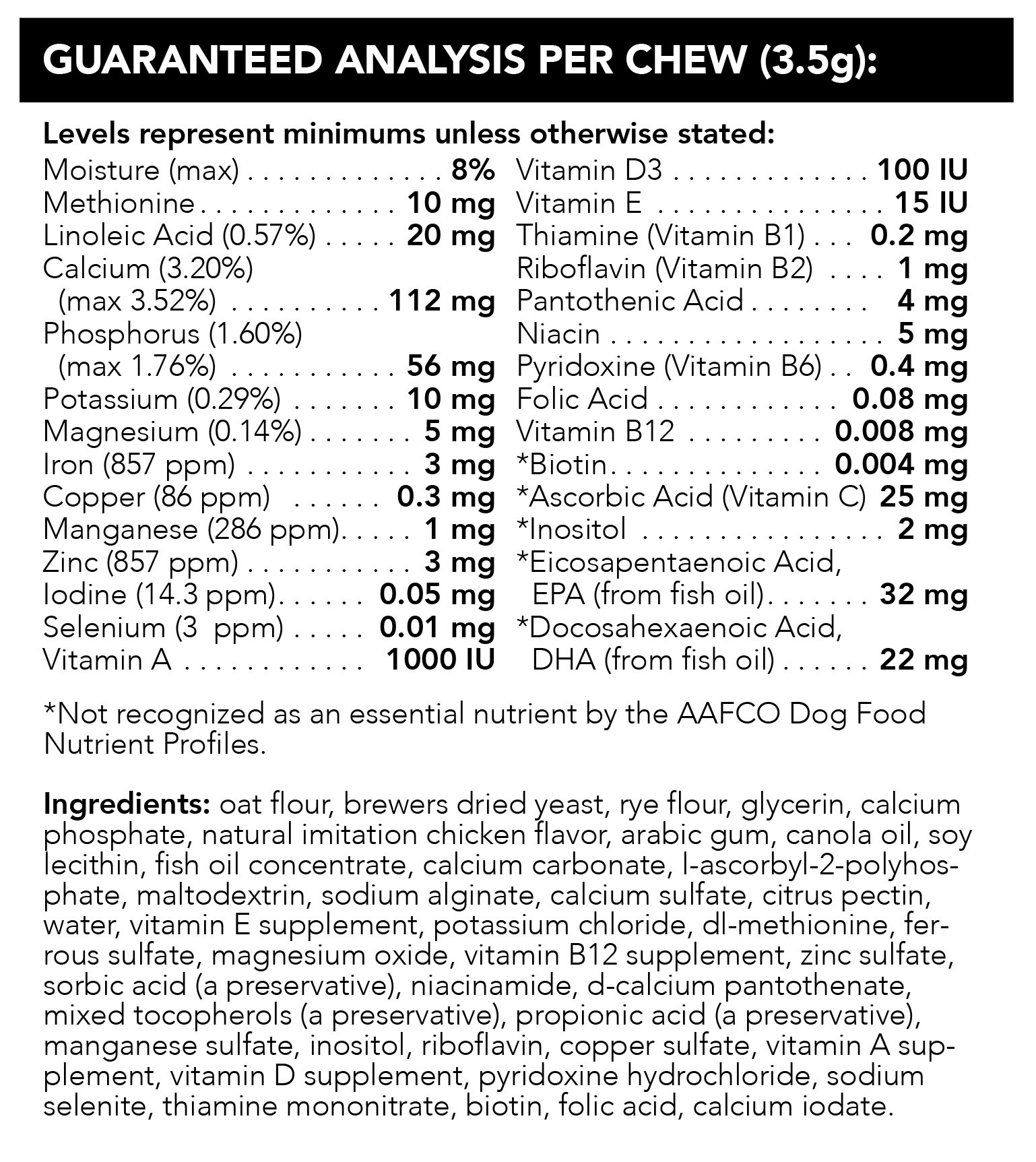 VETRISCIENCE Canine Plus MultiVitamin for Dogs - Vet Recommended Vitamin Supplement - Supports Mood, Skin, Coat, Liver Function,All Dogs,30 Chews