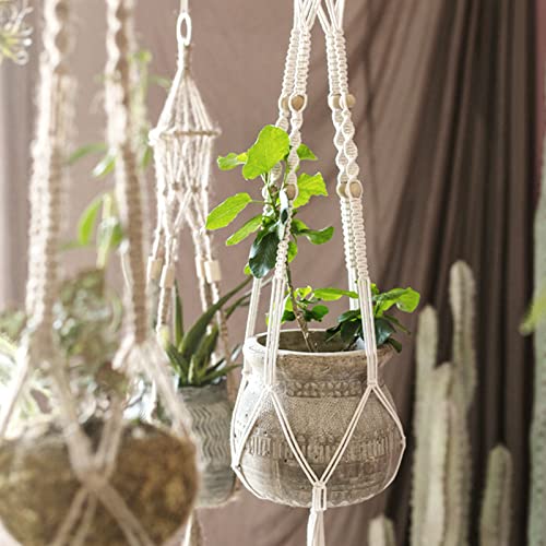 Natural Cotton Rope, JEUIHAU 328 Feet 1/4 Inch Cotton Clothesline Rope, All-Purpose Braided Cotton Rope Utility Cord for Clothes Hanging, Crafting, Macrame, Basket Making, and DIY Art Projects