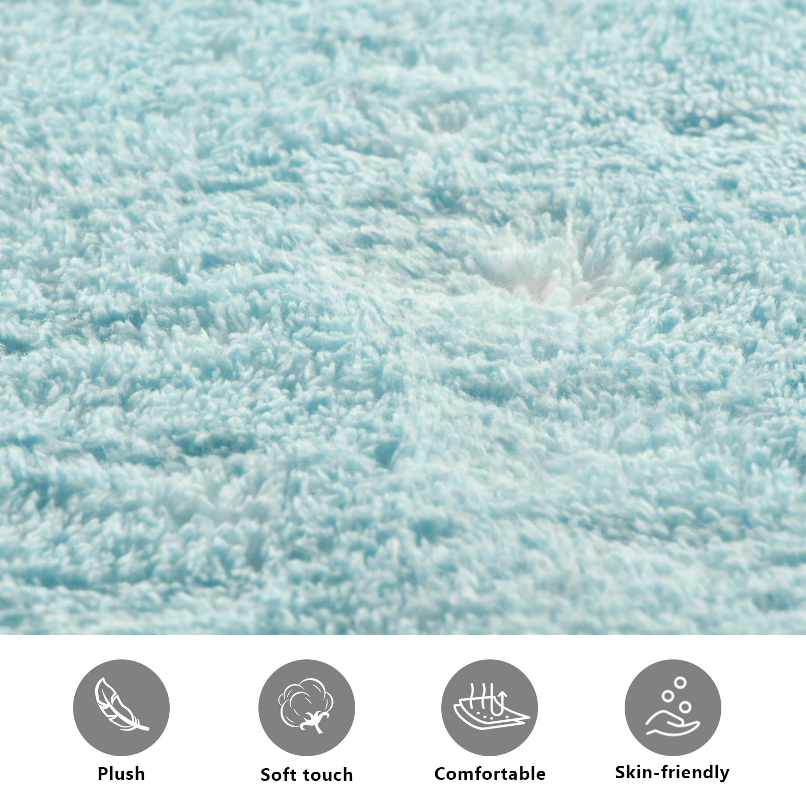 Fluffy Floor Carpet-Palm Monstera Jungle Leaf,39x20in Front Door Mat Indoor Machine Washable Carpet,Aesthetic Rug