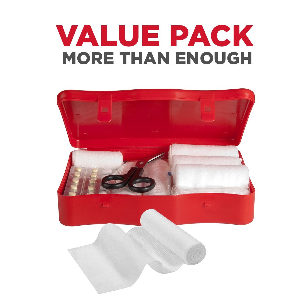 FlexTrek Premium 36-Pack 4 Inch Conforming Stretch Gauze Bandage Rolls - Latex Free - 4" x 4.1 Yards Stretched.