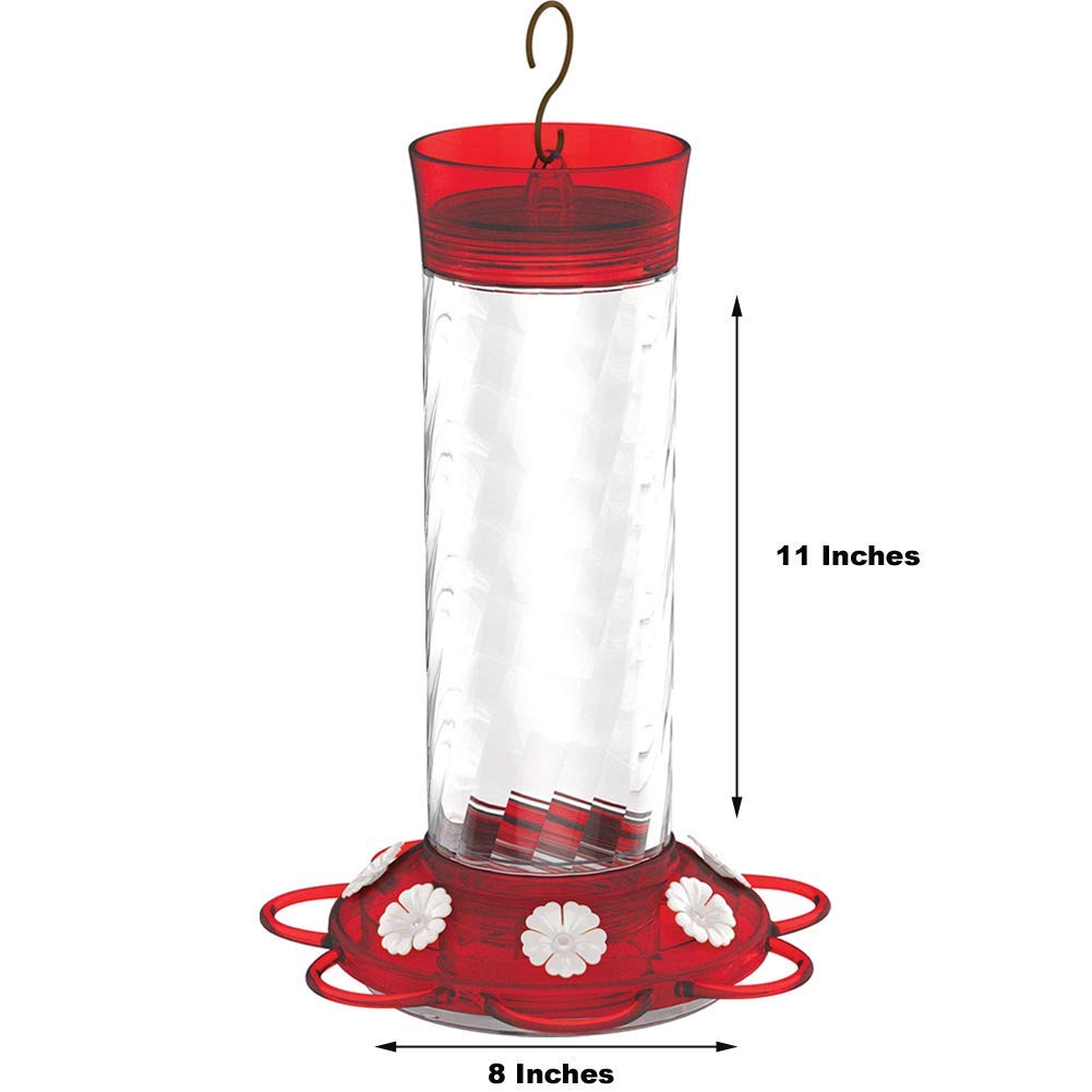 More Birds Diamond Health Hummingbird Feeders for Outdoors, Pack of 1, Red