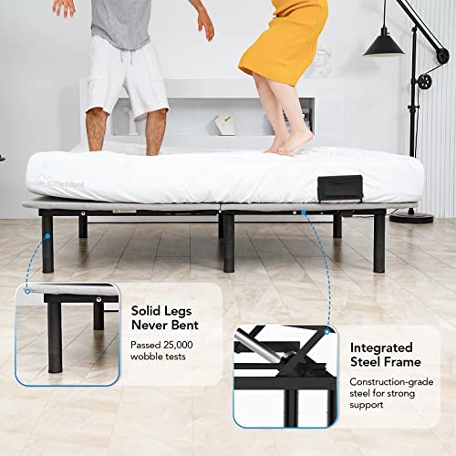 FLEXISPOT S2, Adjustable Bed Frame Base Twin XL, Whisper Quiet Durable Motor, Zero Gravity, Mattress Holders, Anti-Snore, 3-Step Assembly, Best Gift for Family