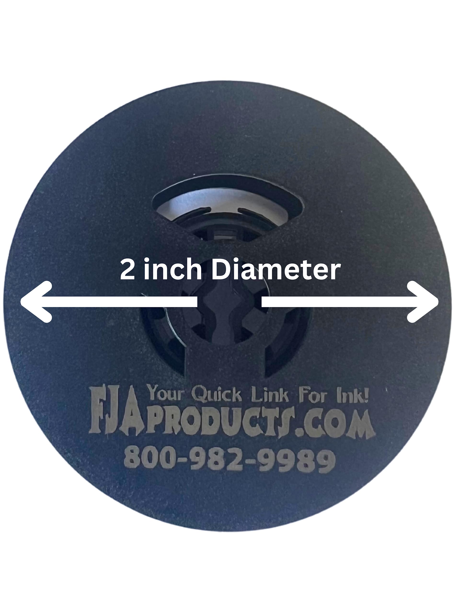 FJA Products Universal Typewriter Ribbon Twin Spool Black 1/2" Ribbon on 2 inch Spool with Eyelets. Made in USA