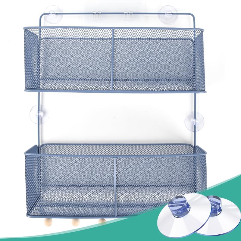 Shower Caddy Connectors Suction Cups for Bathroom, Heavy Strength Large Suction Cups Without Hooks Replacement Heavy Strength Clear Suction Cups (5 Pack)
