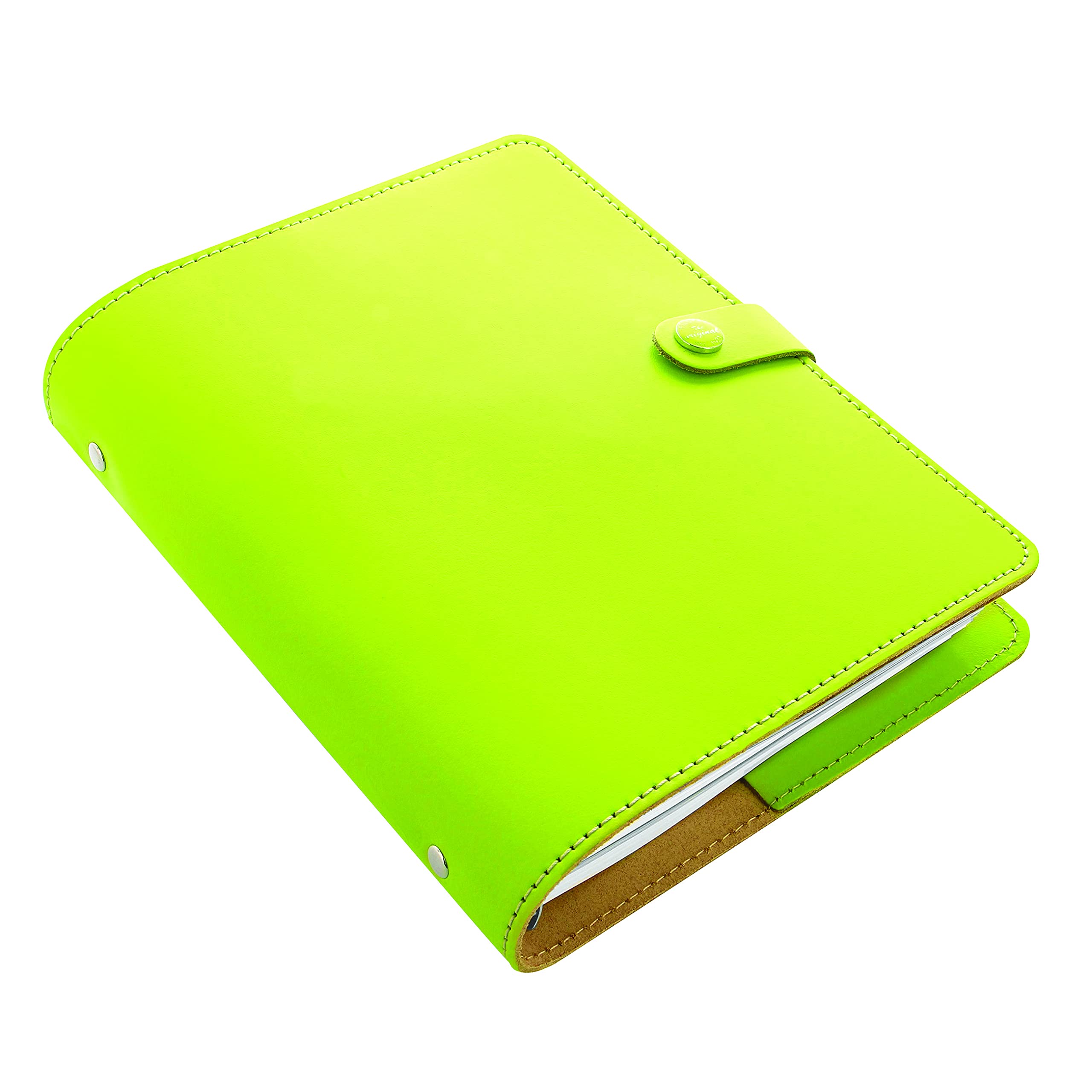 Filofax The Original Organizer, A5 Size, Pear - Leather, Six Rings, Week-to-View Calendar Diary, Multilingual, 2022 (C026037-22),5.75 inches X 8.25 inches