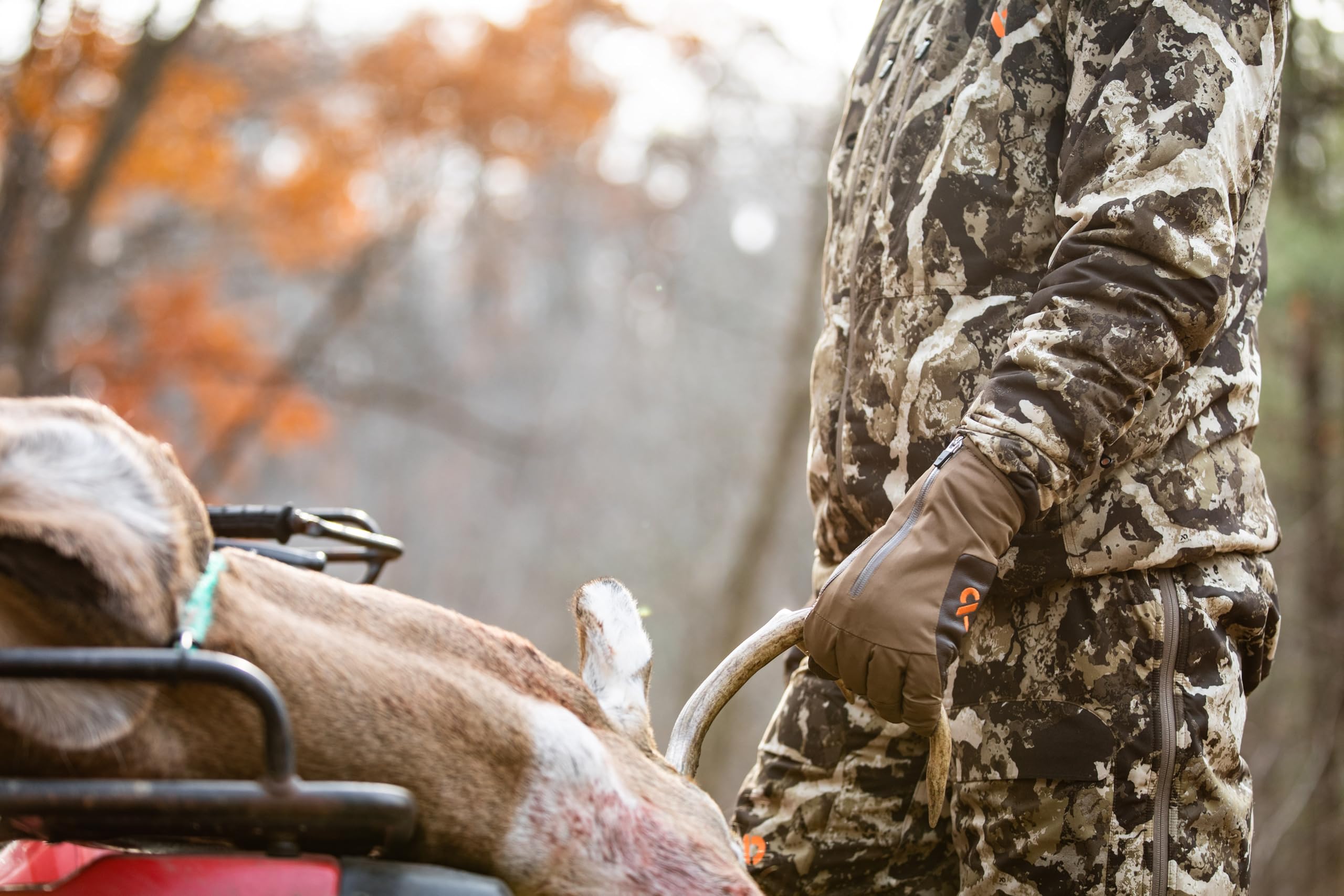 First Lite Alpine Cold Weather Glove - Wool Insulated Waterproof Camo Hunting Gloves - First Lite Cipher - Small