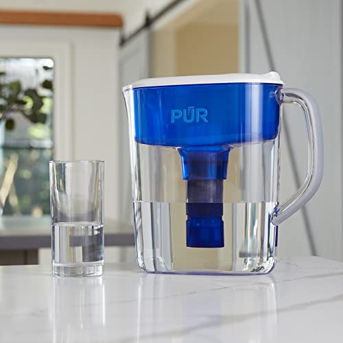 PUR PLUS Water Pitcher Filtration System, 11 Cup β PUR Water Filter Pitcher, PPT111W