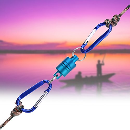 Fly-fishing Magnet,2 Colors Fly Fishing Release Magnetic Net Release Holder with Aluminium Alloy Hanging Buckle,Release Net(#2)