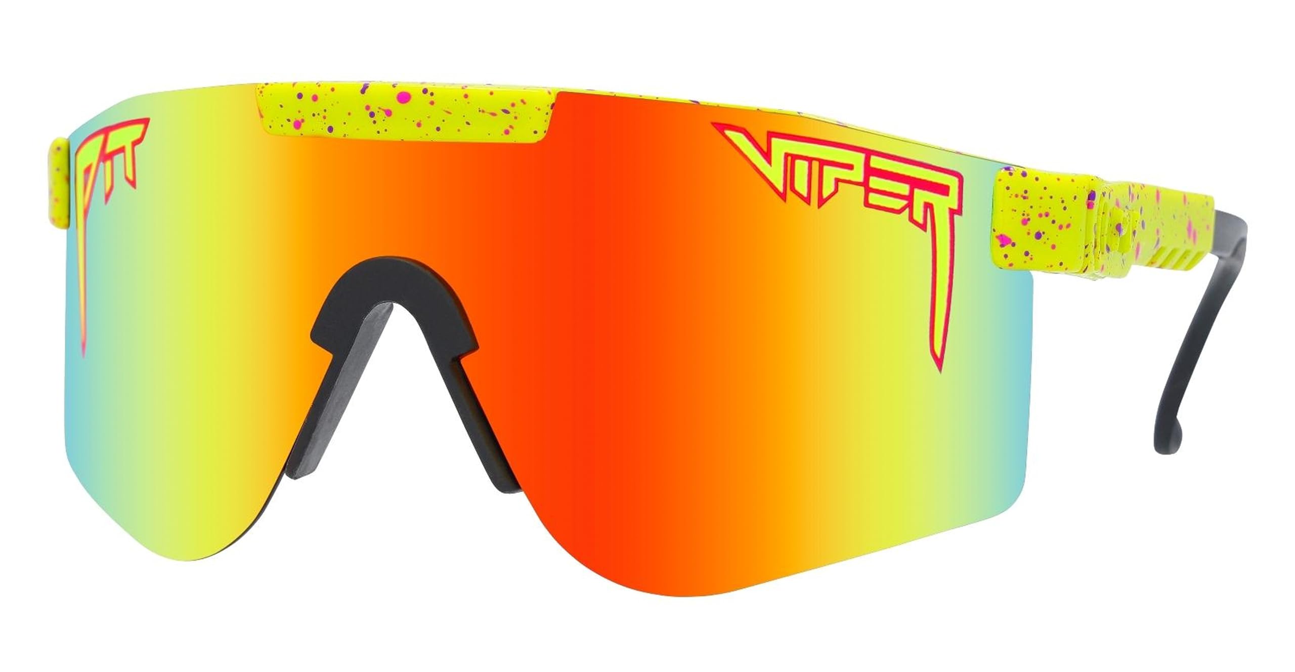 Pit Viper The Original Sunglasses Wide Fit (The Midnight with Polarized Purple Lens)