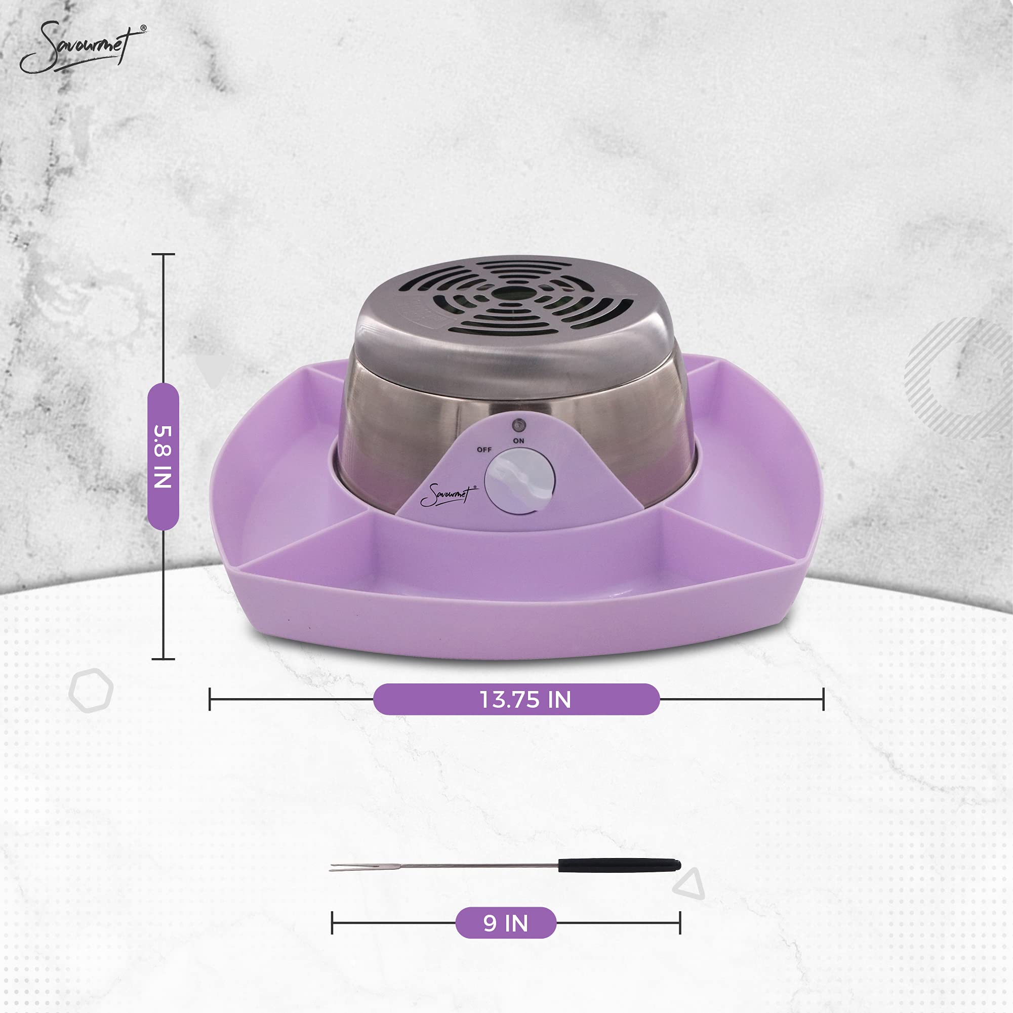 Flame less Smores Maker, Electric Stainless Steel Smores Maker Tabletop Indoor with 4 Roasting Forks and 4 Compartment Trays for Chocolate, Marshmallows and Graham Crackers